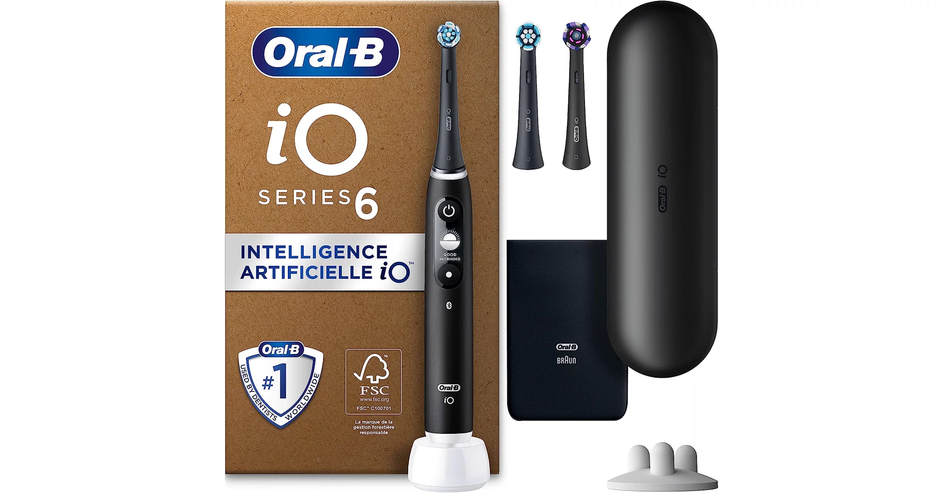 Oral-B iO Series 6 Plus Edition elektromos fogkefe - Fekete