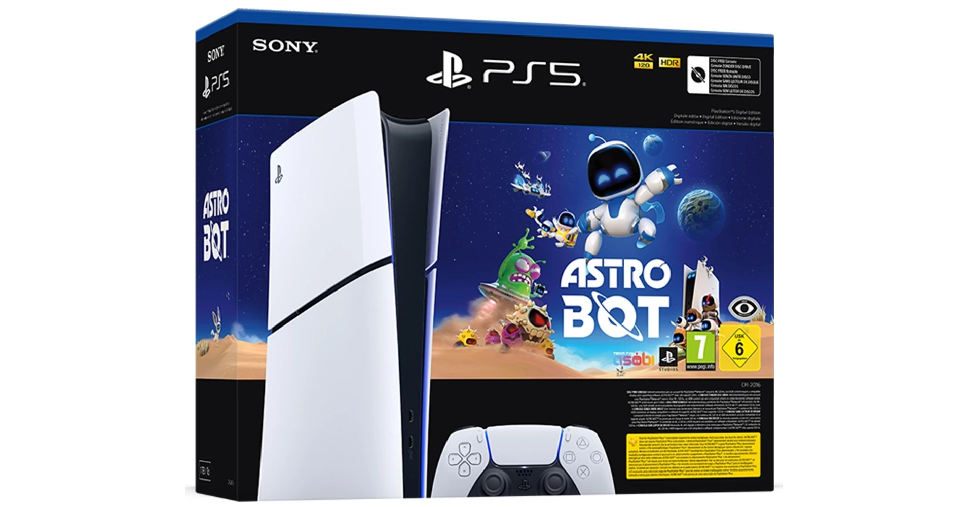 PlayStation 5 Digital Edition (Slim) Astro Bot csomag