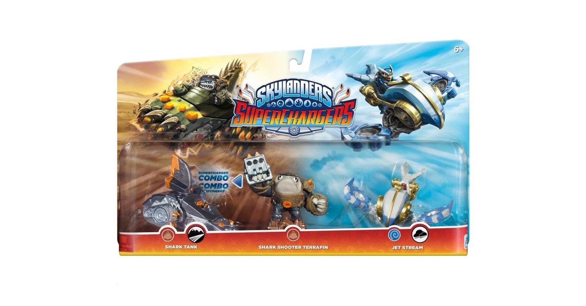 Skylanders SuperCharger Racing Pack Triple Shark tank + Shark Shooter ...